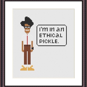 The IT Crowd Roy and Moss Funny Cross Stitch PDF Pattern Geeky Cross ...