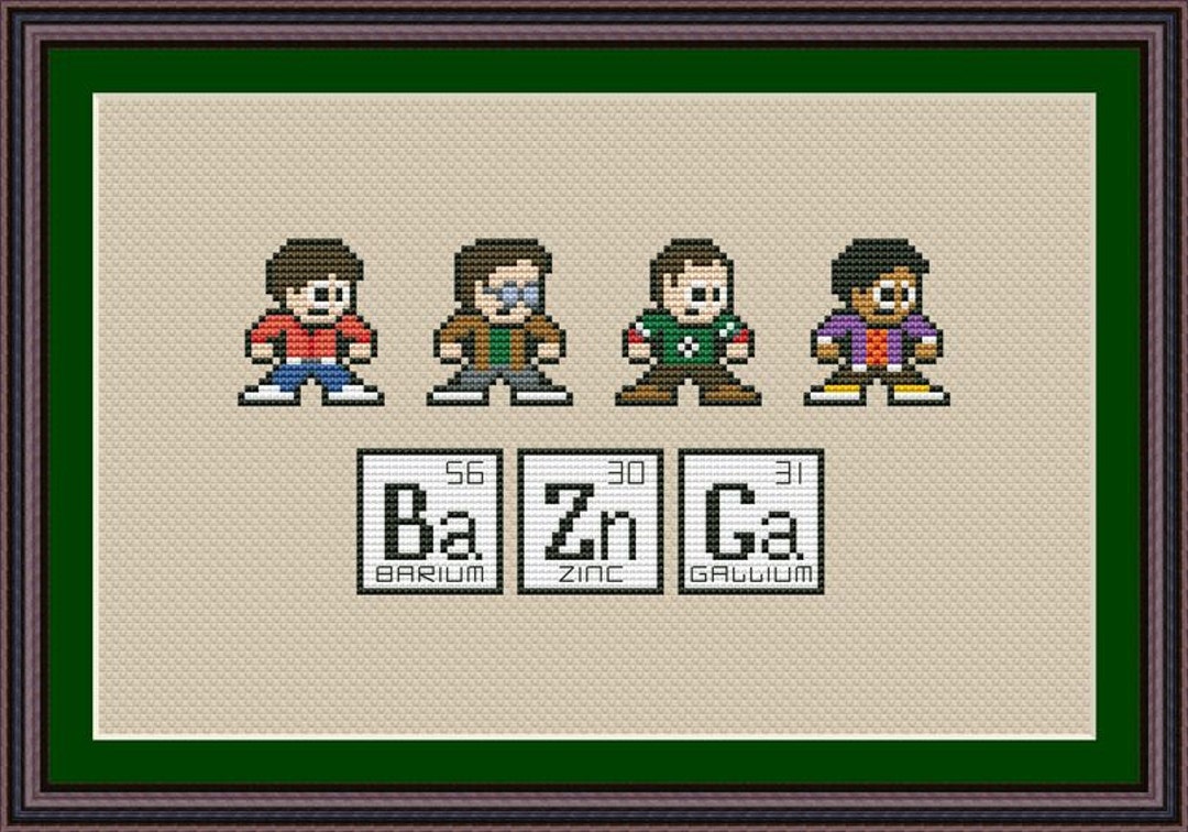 The Big Bang Theory Funny Cross Stitch PDF Pattern Bazinga - Etsy