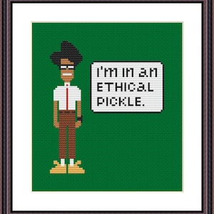 The IT Crowd Roy and Moss Funny Cross Stitch PDF Pattern Geeky Cross ...