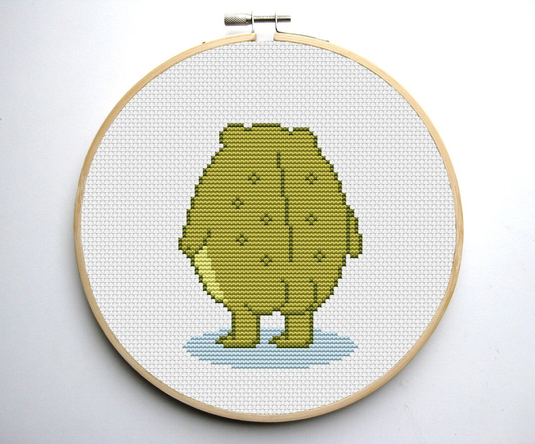 Funny Frog Butt 2 Cross Stitch Pattern PDF Guess What Mem Embroidery MILF Man I Love Frogs Toad ...