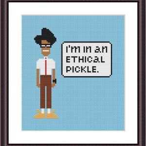 The IT Crowd Roy and Moss Funny Cross Stitch PDF Pattern Geeky Cross ...