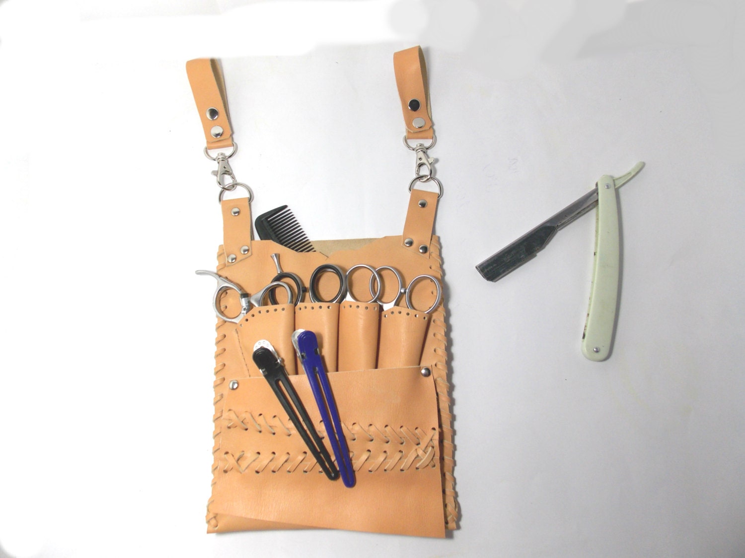 FREE Shipping\leather Scissor Case,hip Bag,hairdressers Case,barber ...