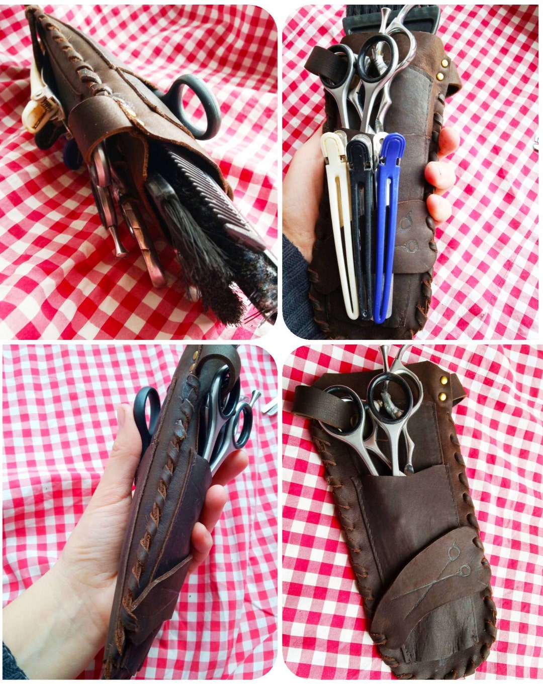 Free Shipping+gift,two-sided Scissor сase ,hairdresser Scissor,barber ...