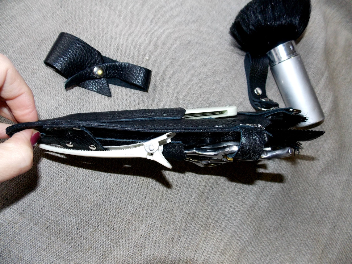 Two-sided Scissors Case hairdresser scissor Casebarber | Etsy