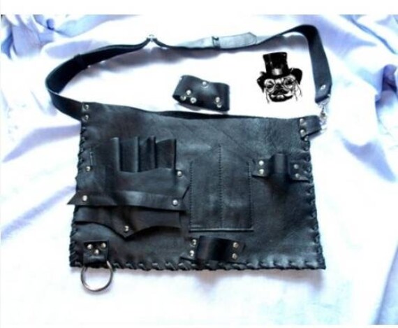 Leather Barber Tool Belt Hairdresser Scissors Hip Bag - Etsy