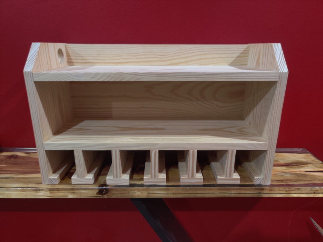 Power Tool Organizer Storage Shelf Wall Hanging Holds Six Power Tools ...