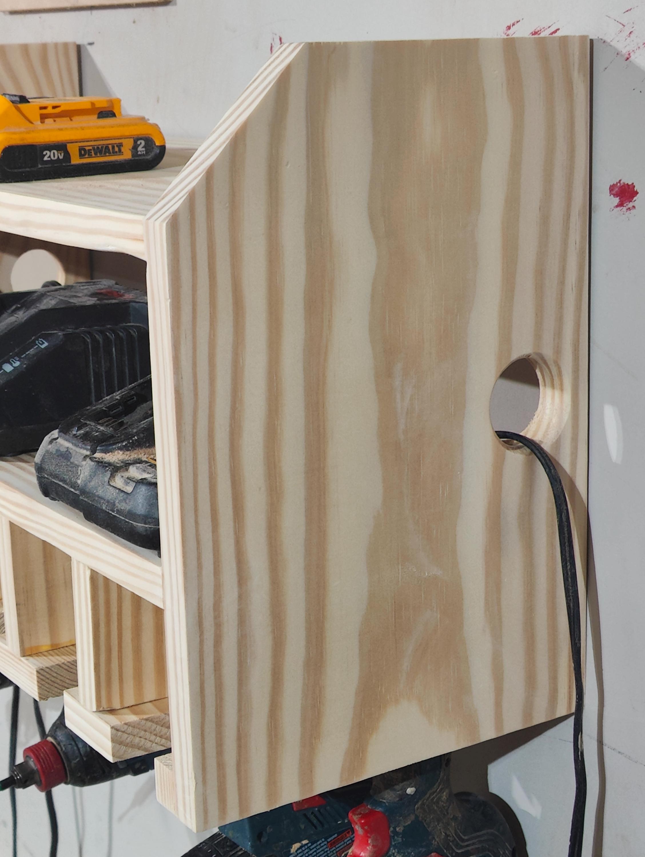 Power Tool Organizer Storage Shelf Wall Hanging Holds Six Power Tools ...