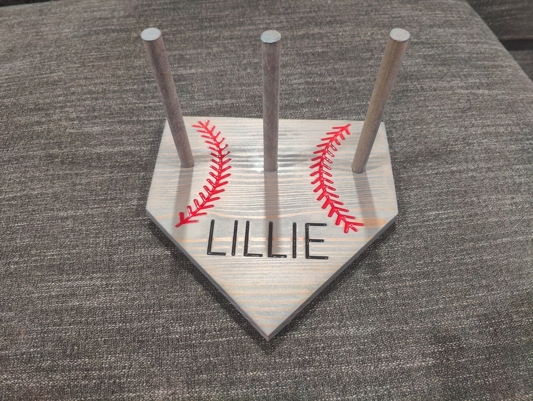 Baseball or Softball Homeplate Shaped Ring Display Tournament Ring ...