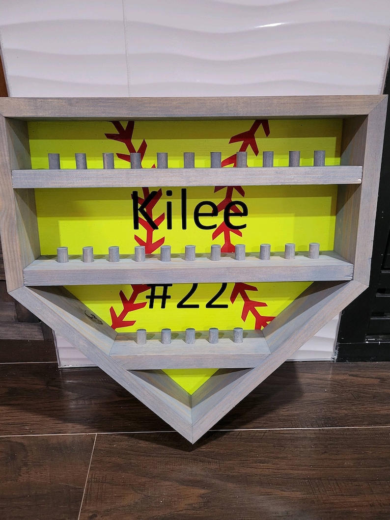 Baseball or Softball Homeplate Ring Display Case Custom - Etsy