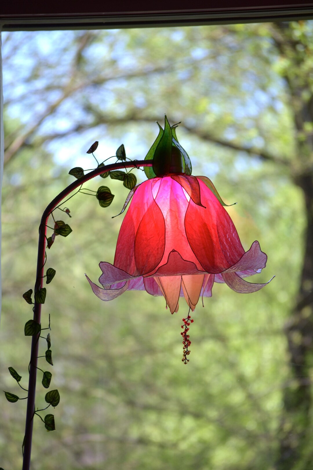 Fairytale Flower Shaped Reading Floor Lamp, Adjustable Light With ...