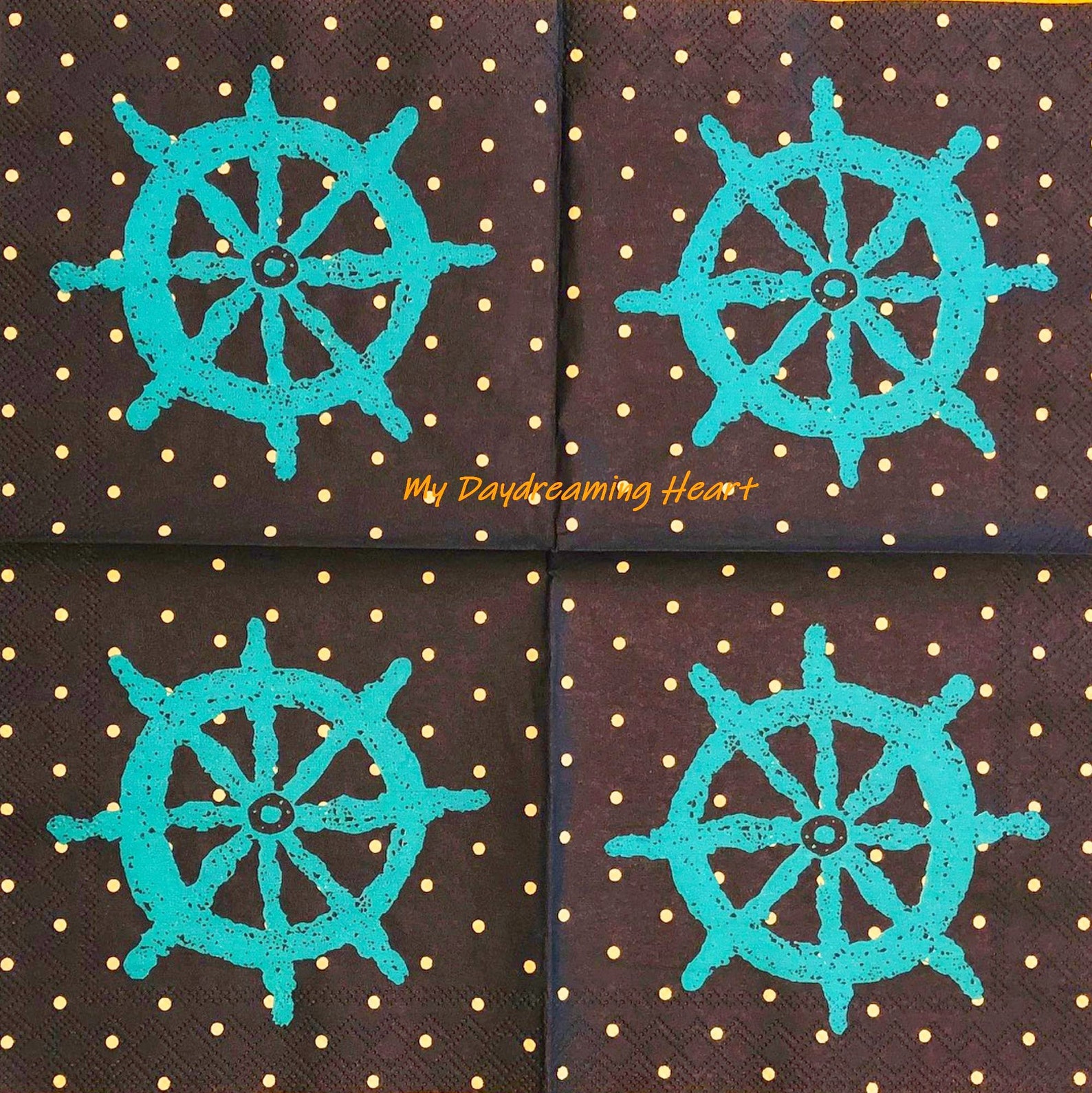 Nautical Napkins for Decoupage Ship Boat Steering Wheel - Etsy