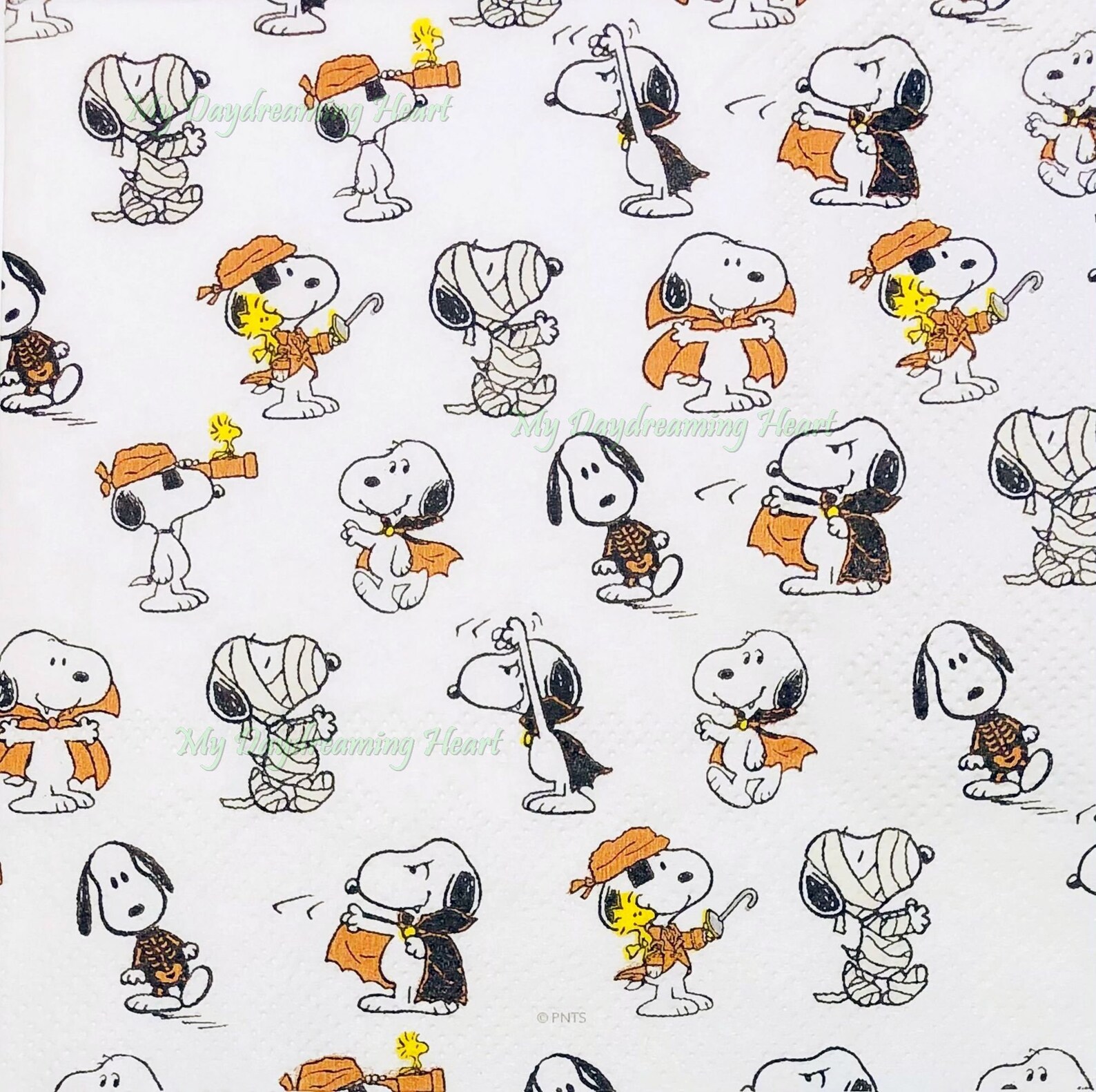 Snoopy Halloween Costume Napkins Peanuts Gang Decoupage - Etsy