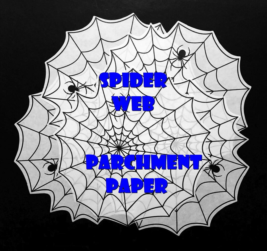 Spider Web Parchment Paper for Your Junk Journals Set of 5 Sheets - Etsy