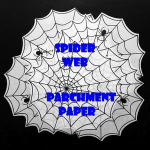 Spider Web Parchment Paper for Your Junk Journals Set of 5 Sheets - Etsy