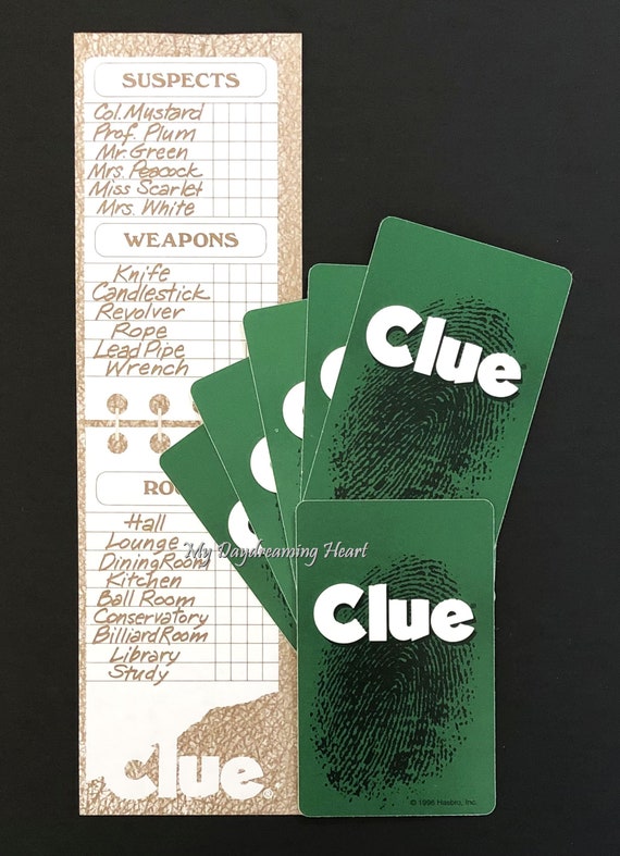 Rope Board Game Clue Cards