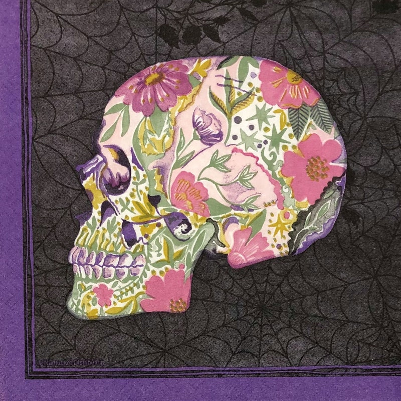 Skull Decoupage - Etsy