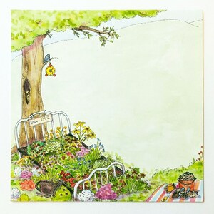 Whimsical Stationery Flower Bed Garden Note Paper Sheets Junk Journal ...