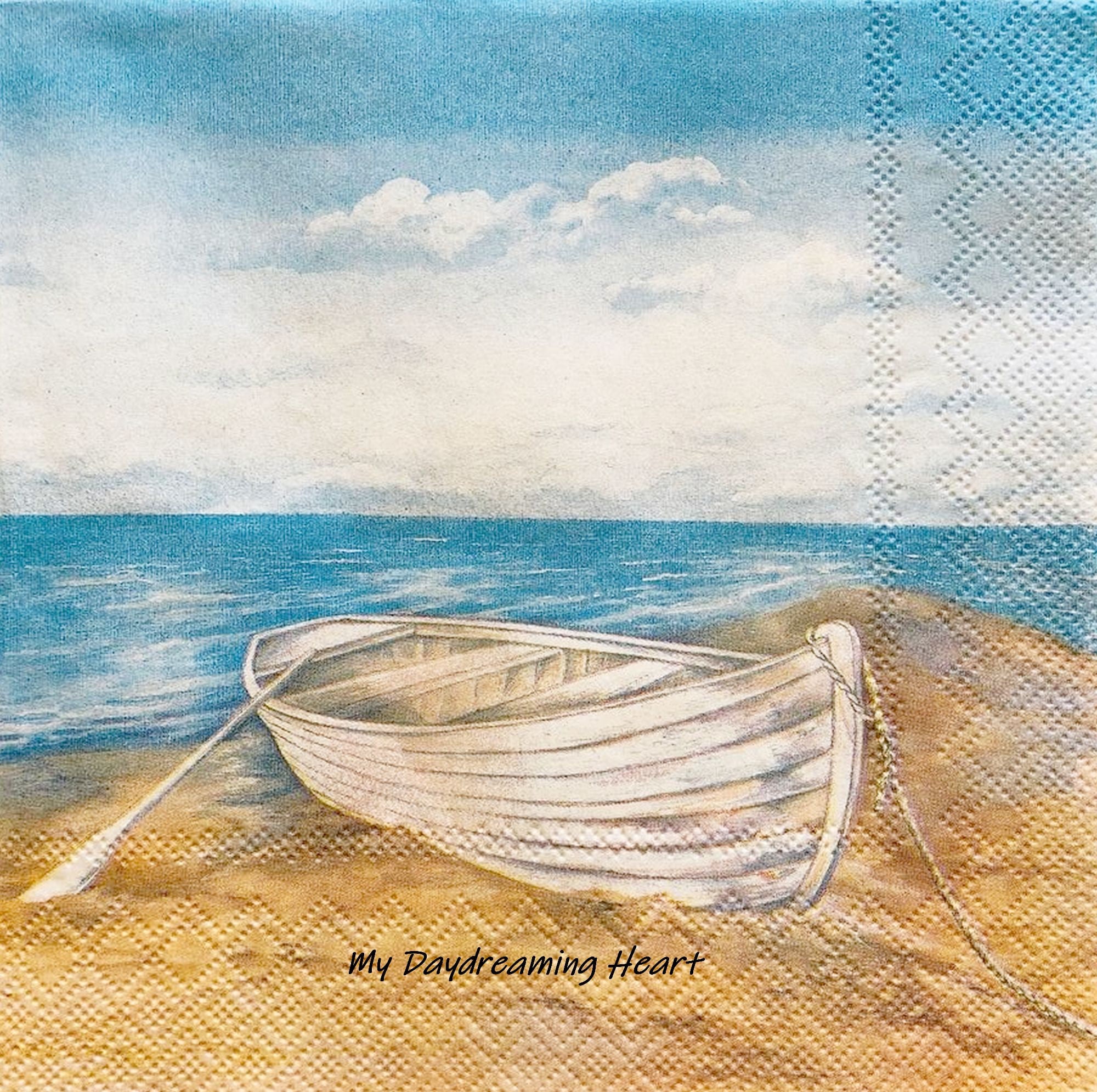 Beach Chair Decoupage Napkins Coastal Beach Scene Napkins - Etsy