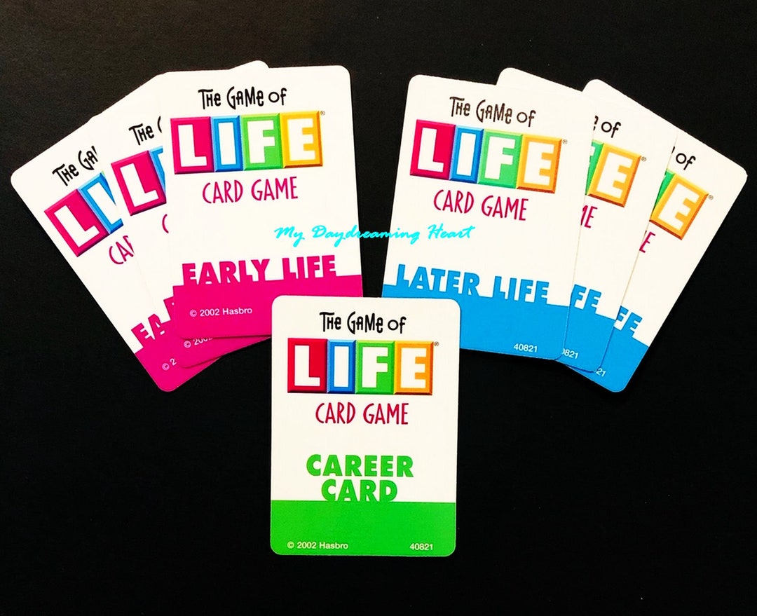 Junk Journal Extra ~ Set of 7 Game of LIFE Cards - Etsy