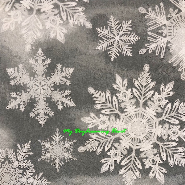 Snowflake Napkins - Etsy