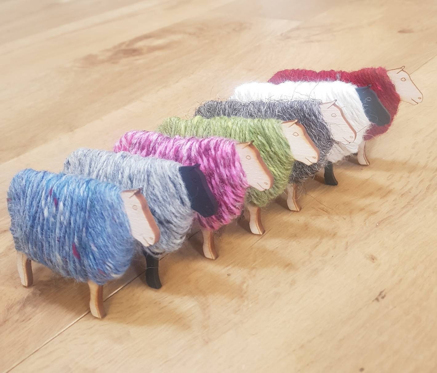 Make Your Own Sheep Mobile Kit craft kit wrapped wool sheep | Etsy