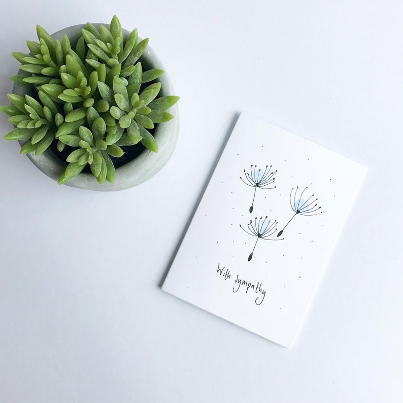 Dandelion Seed Sympathy Card. Sympathy Card. Dandelion Card. With ... Dandelion Seed Sympathy Card. Sympathy Card. Dandelion Card. With ...
