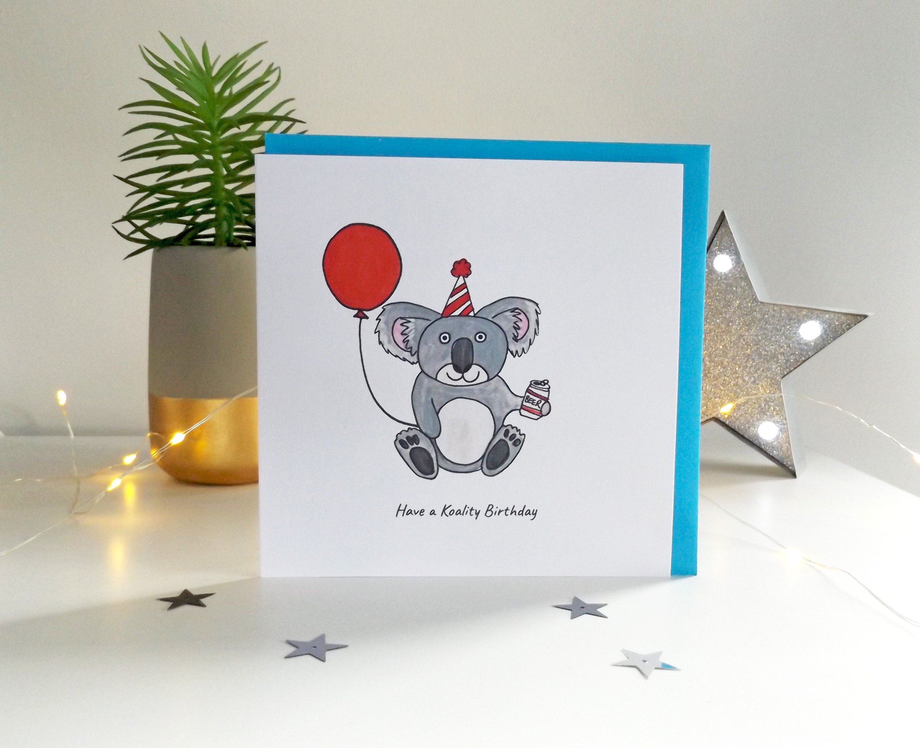 Have a Koality Birthday. Funny Koala Birthday Card. Koala - Etsy