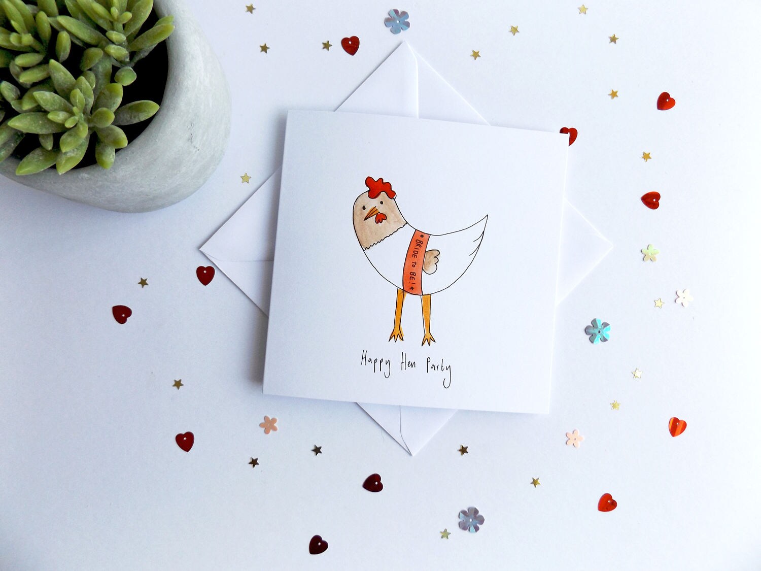 Cute Hen Party Card. Hen Party Card. Happy Hen Party. Bridal Shower ...