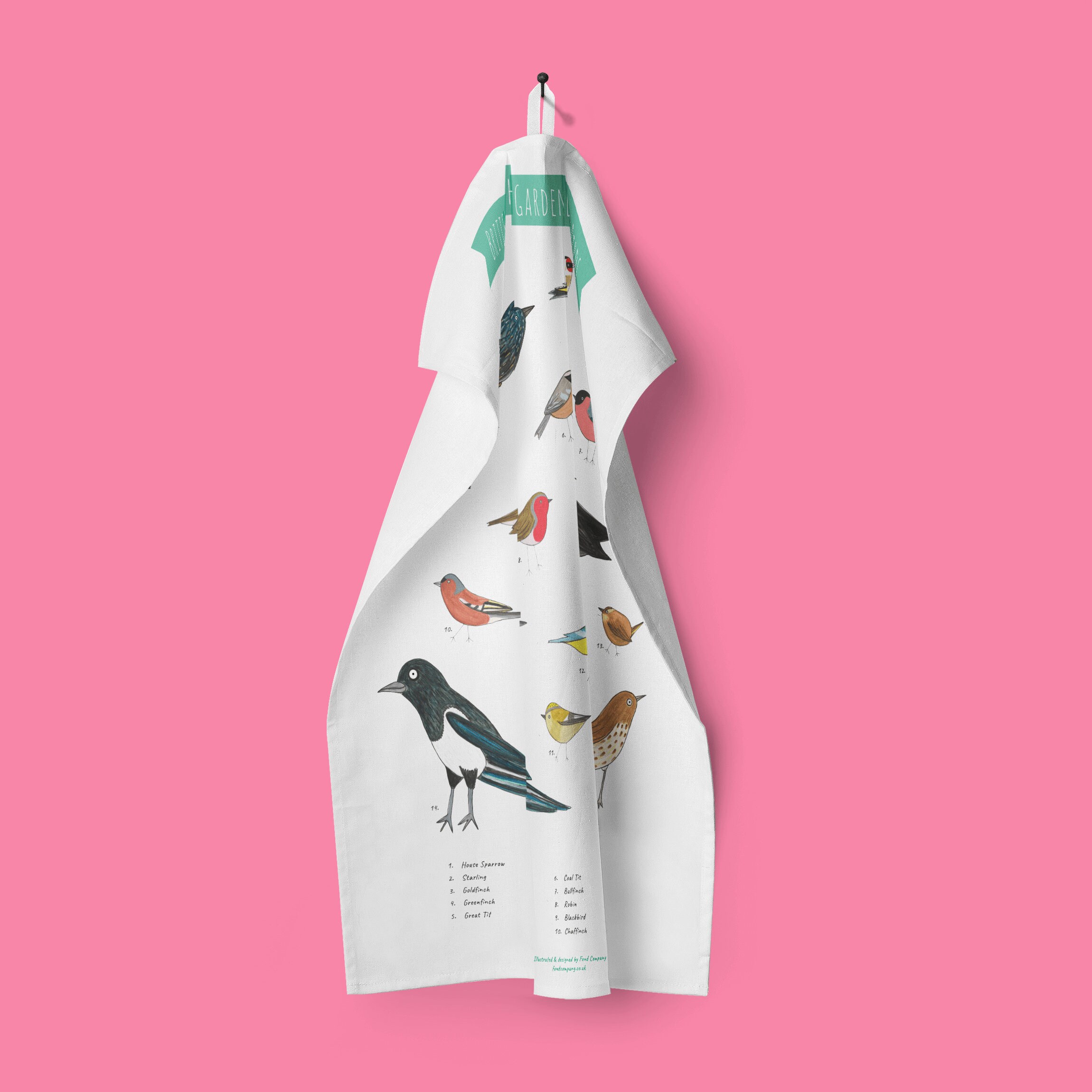 British Garden Birds Tea Towel. Bird Tea Towel. Garden Birds. Home ...