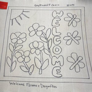 Rug Hooking Welcome Pattern - Etsy