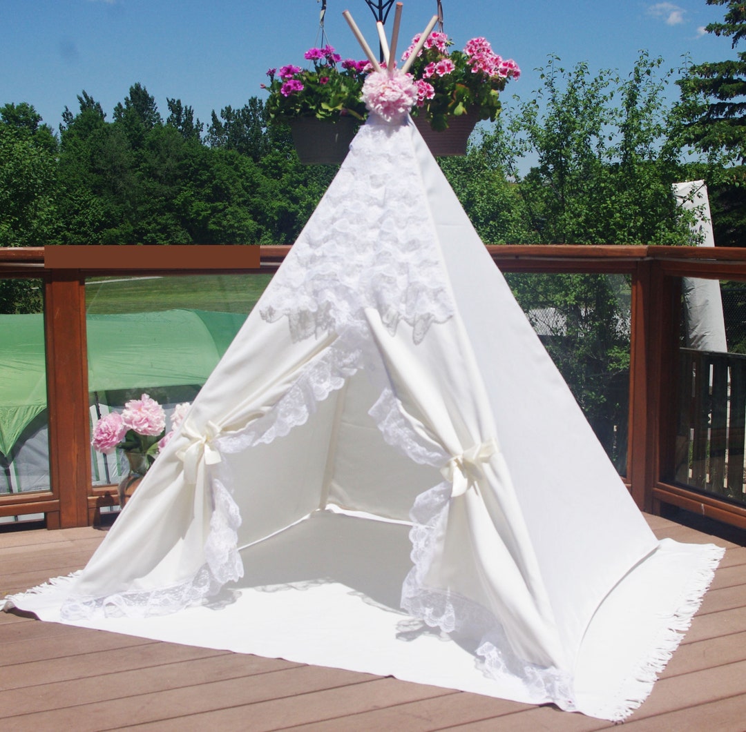 Boho Style Lace Frills Trim, Kids Teepee Baby Shower Gift Home Decor ...