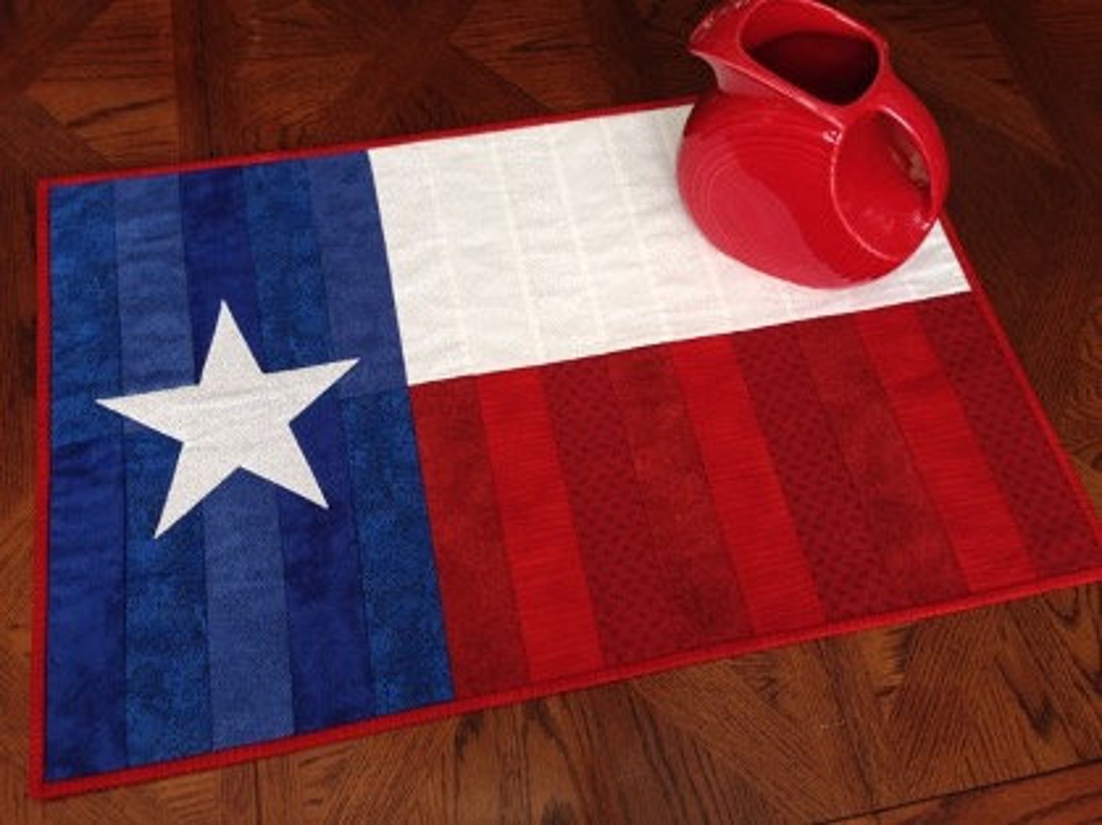 Quilt as You Sew "texas Flag Table Topper /wall Hanging" Quilt Pattern ...