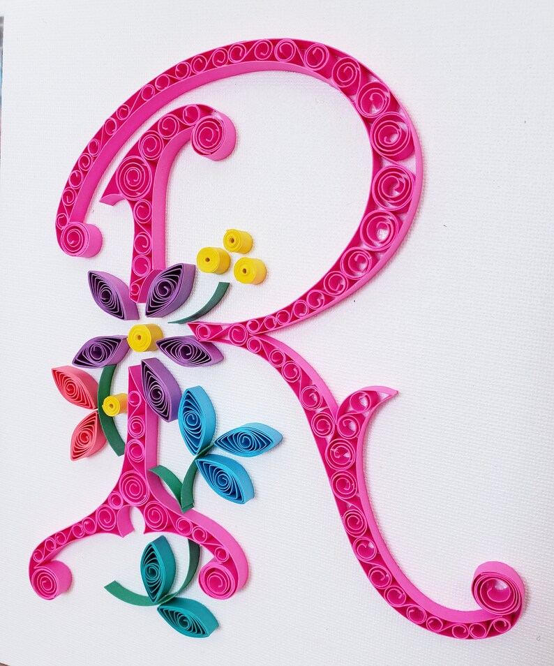 Quilled Paper Art: Letter R | Etsy