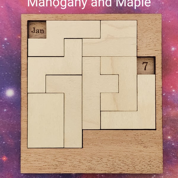Puzzle a Day Wooden Calendar - Etsy