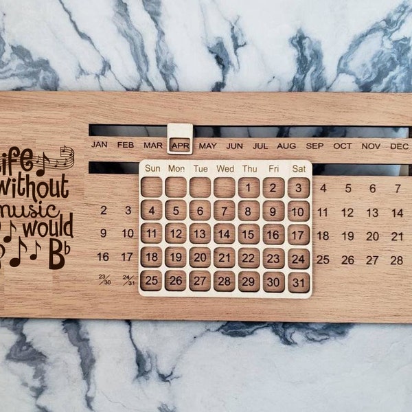 Music Desk Calendar - Etsy