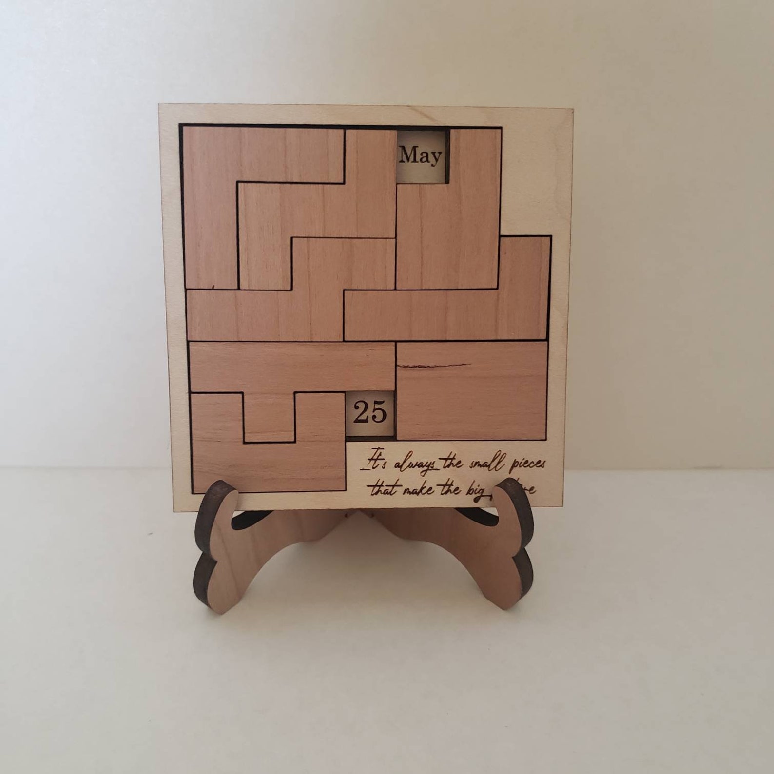 A Puzzle a Day Wooden Calendar - Mini - Etsy