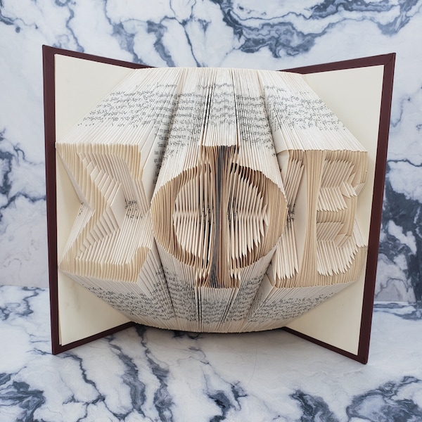 Book Folding Letters - Etsy