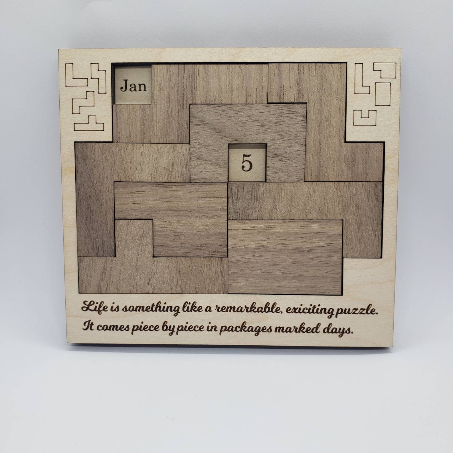 A Puzzle a Day Wooden Calendar - Mini - Etsy