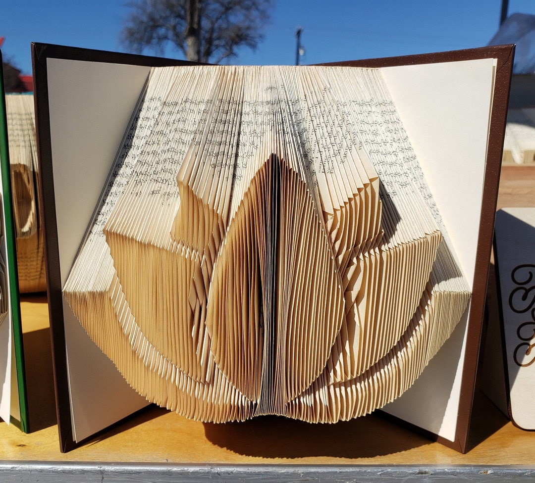 Folded Book Art: Lotus - Etsy