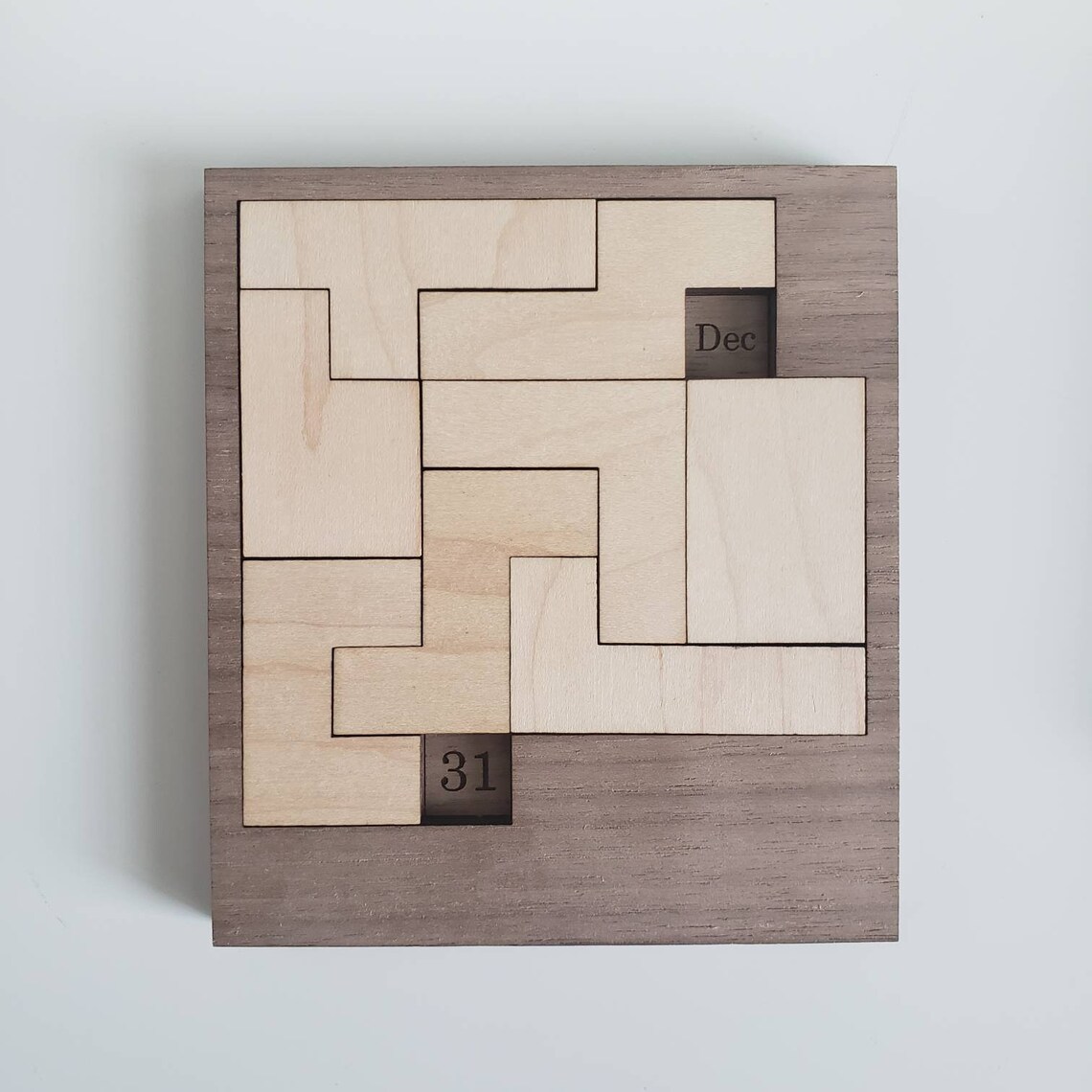 A Puzzle a Day Wooden Calendar - Mini - Etsy