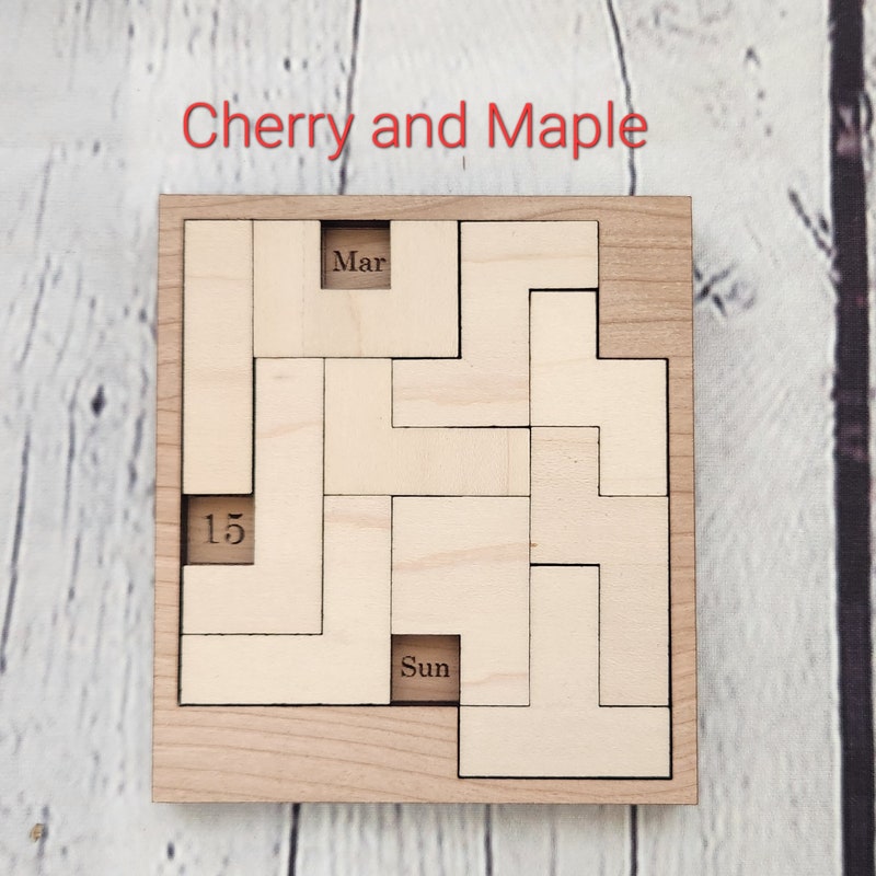Puzzle Calendar With Stand - Etsy