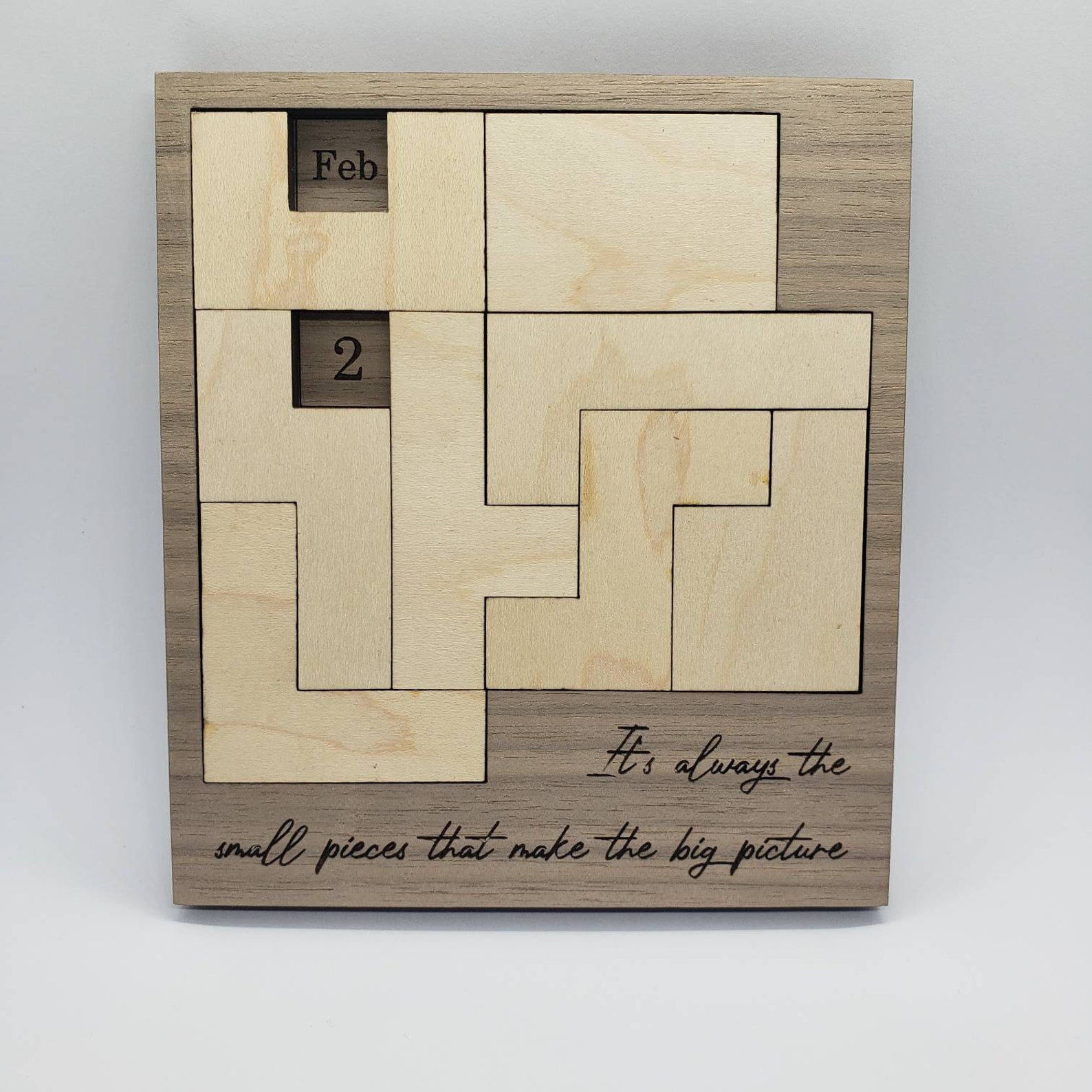 A Puzzle a Day Wooden Calendar - Mini - Etsy