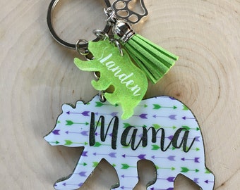 Bear Keychain | Etsy