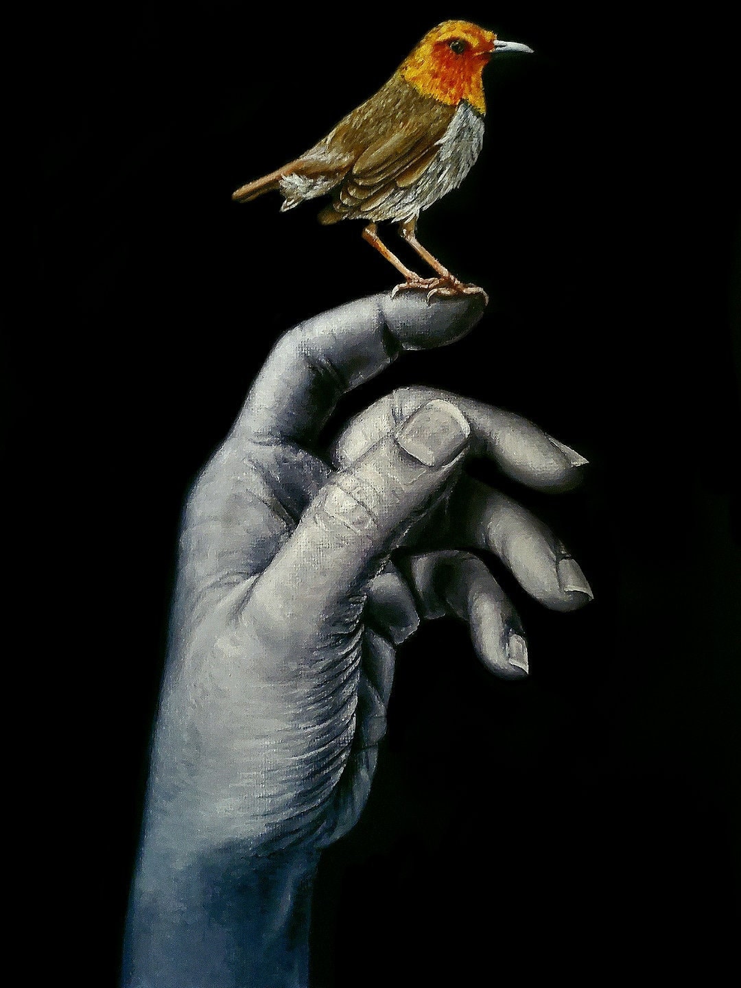 Bird Hand Painting - Etsy