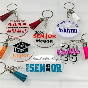 Personalized Graduation Keychain 2025, Graduate Gift, Senior 2025 Gift ...