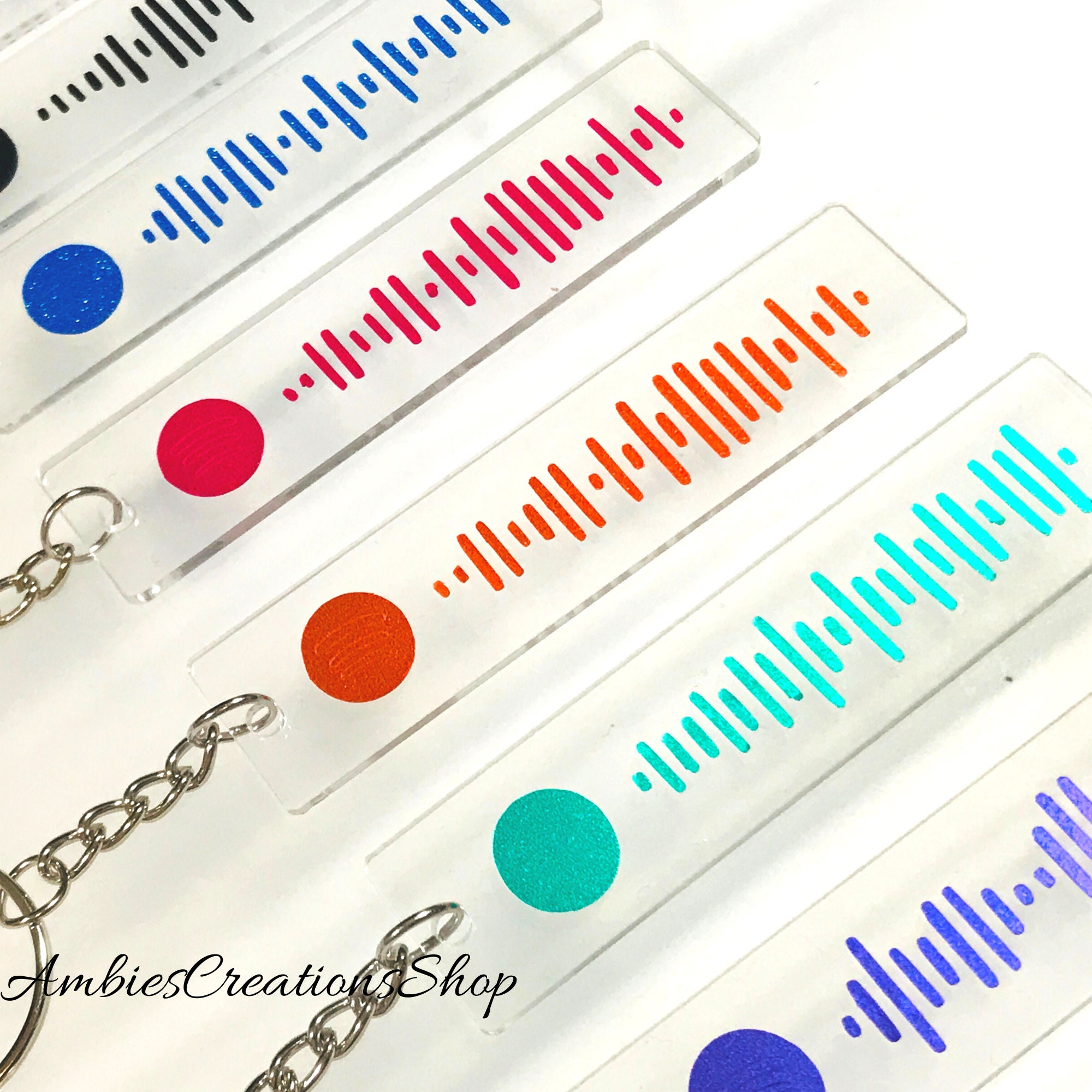 Song Code Keychain, Scannable Playlist, Song Keychain, Music Code ...
