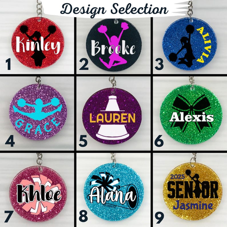 Personalized Cheerleader Keychains, Cheer Keyring, Cheer Team, Cheer ...