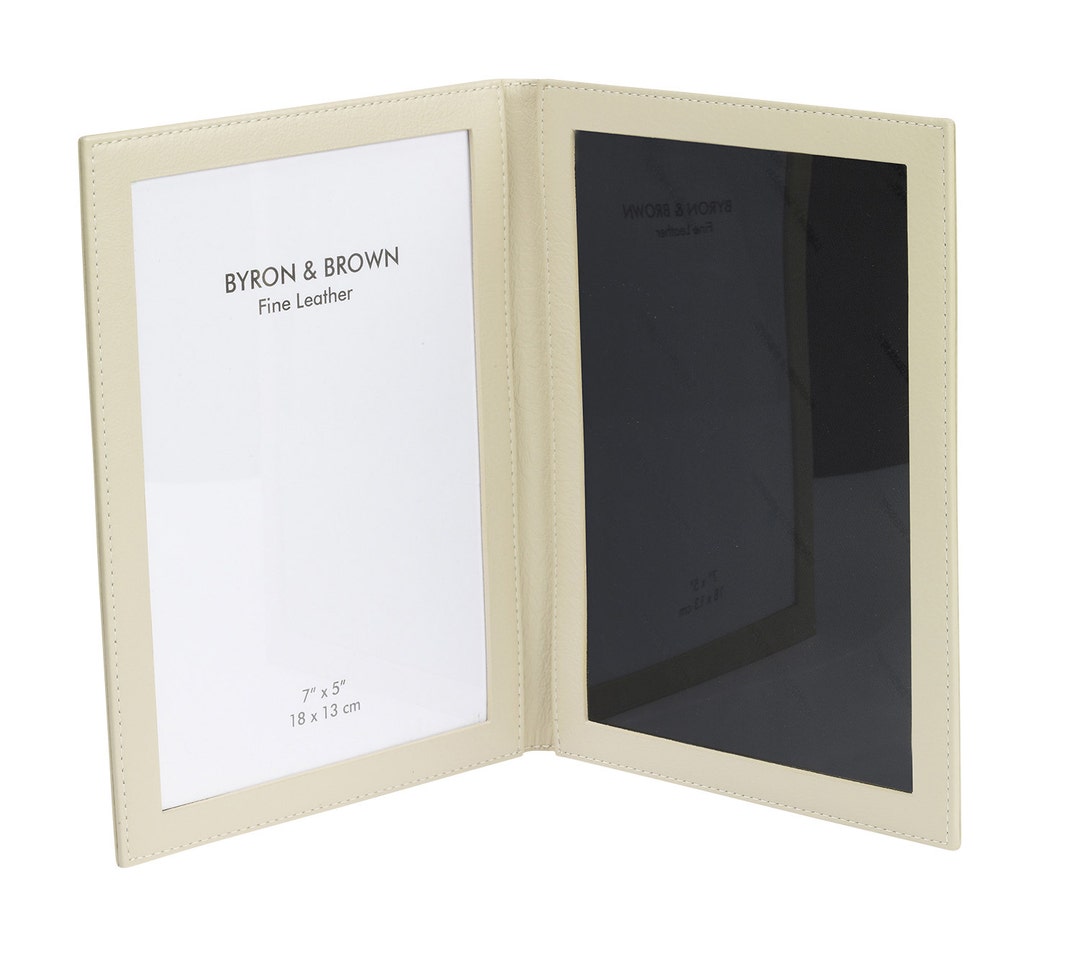 Personalised 2 Folding Leather Travel Photo Frame 7x5 | Portable ...