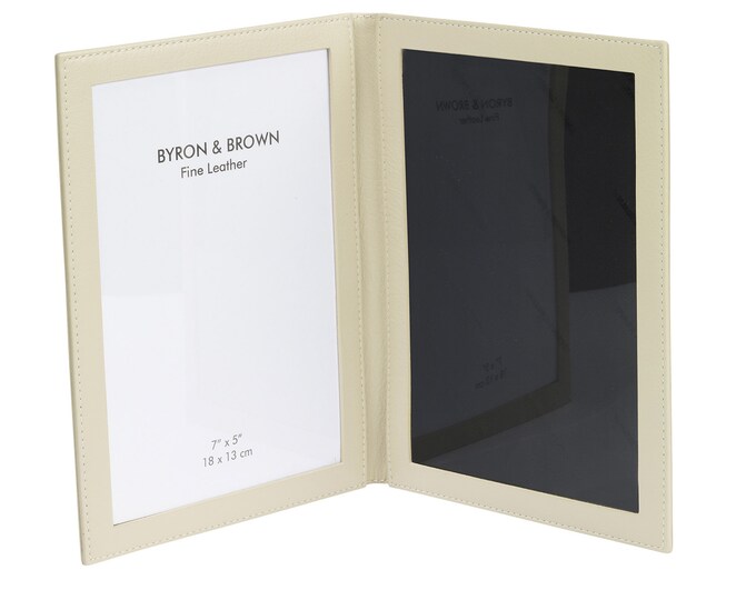 Personalised 2 Folding Leather Travel Photo Frame 7x5 | Portable ...