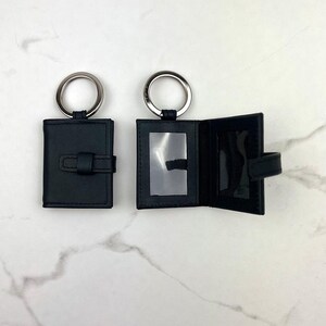 Personalised Leather Mini Folding Photo Frame Keyring | Picture Frame ...